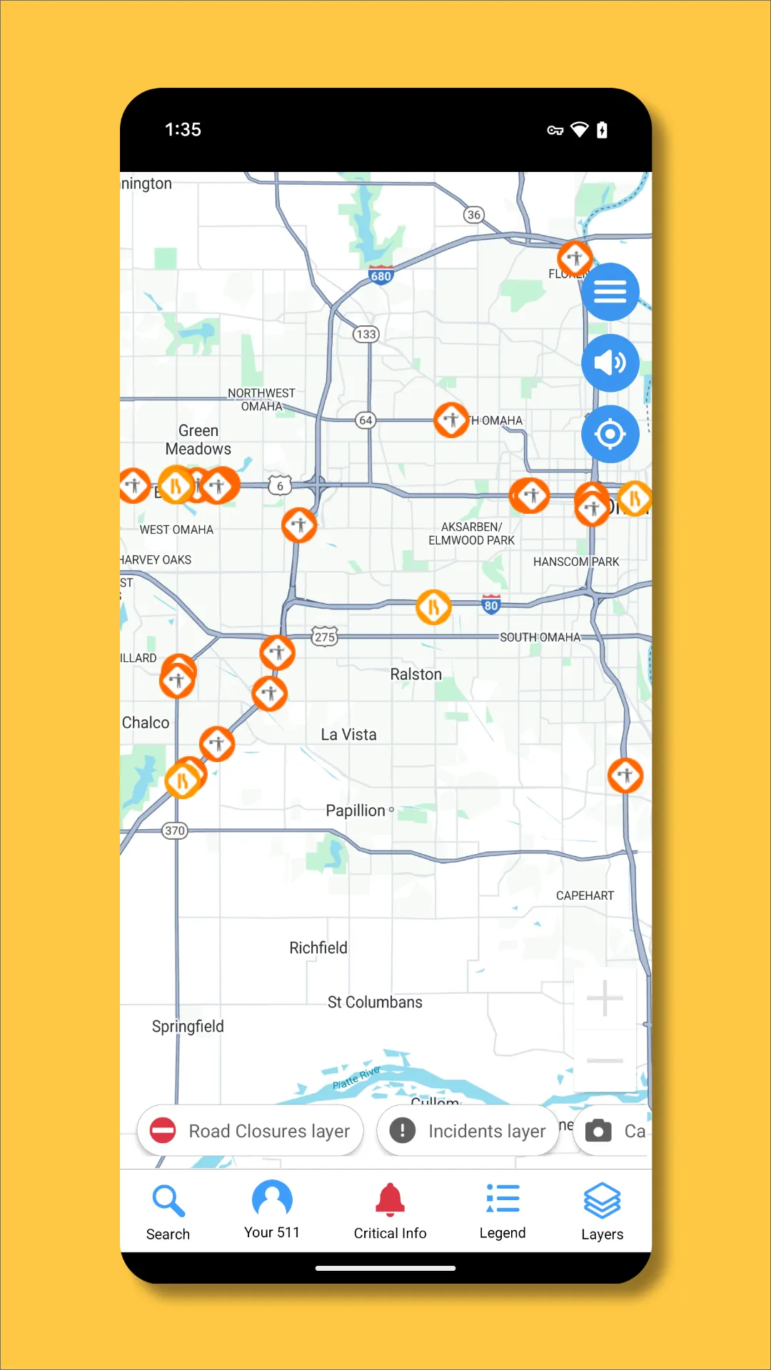 Nebraska 511 - Apps on Indus Appstore