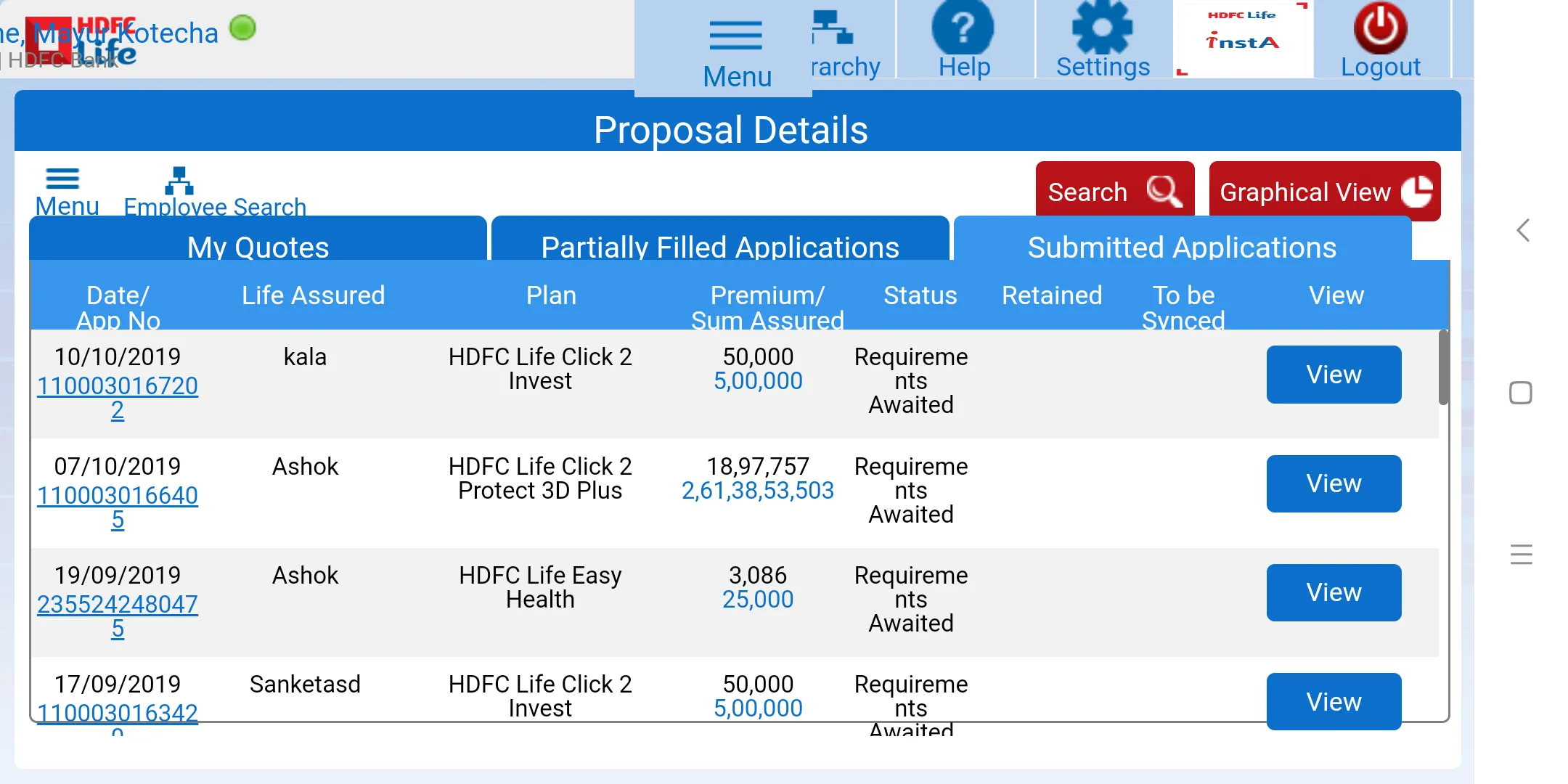 HDFC Life mSD Sales | Indus Appstore